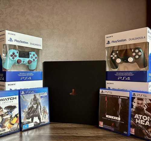 Sony playstation 4 ps4 pro 1tb 300 игр   гарантия
