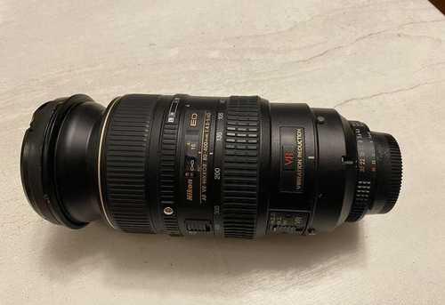 Nikon 80-400mm VR на запчасти
