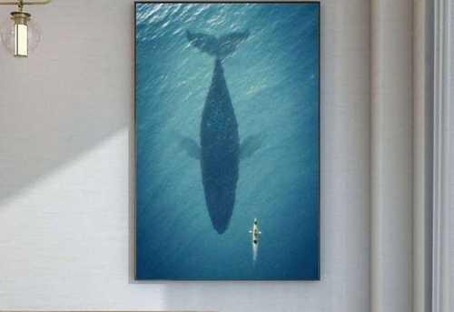 Картины на заказ Морской пейзаж с китом