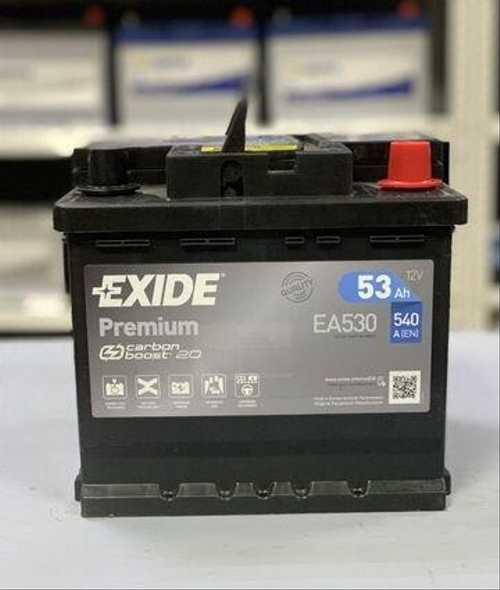 Аккумулятор Exide 53ач EA530 кубик