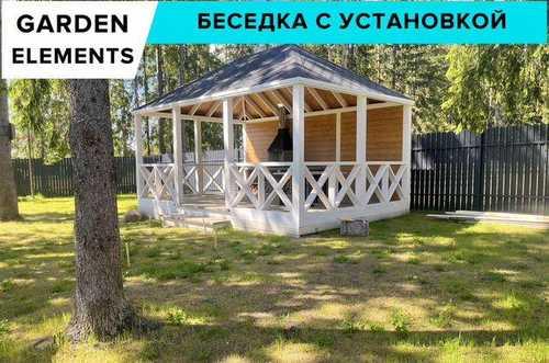 Беседка с грилем