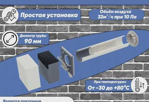 Приточный вентиляционный клапан Norvind Pro