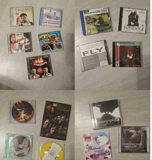 CD DVD диски музыка, кино, программа, разное
