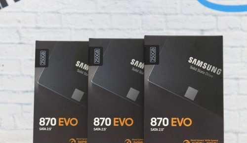 SSD накопитель 250Гб Samsung 870 Evo Новые