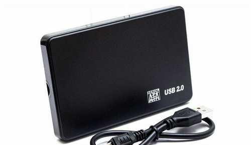 Внешний корпус USB 2.0 для SSD/HDD 2.5" 7-9.5мм