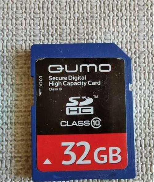 Карта памяти Qumo sdhc 32 gb + 16 gb