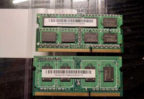 Оперативная память ASint DDR3 2+1GB для ноутбука