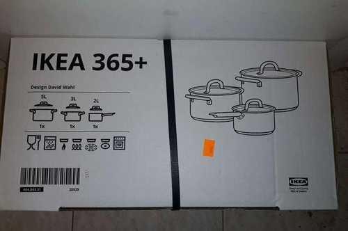 Набор кастрюль 3 шт. IKEA 365+ 404.843.31 нерж