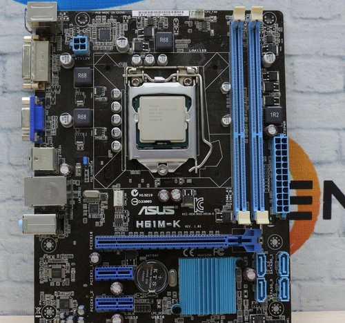 Материнская плата asus H61M-K (LGA 1155)