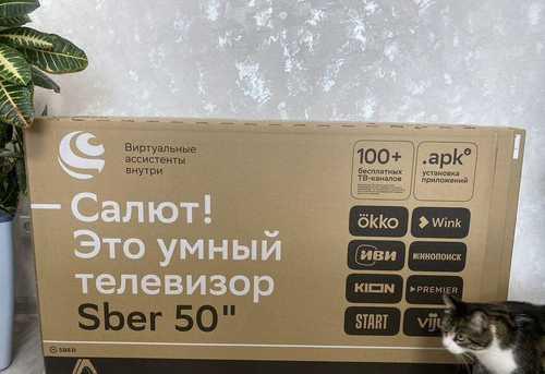 Телевизор Sber 50"(127 см), UHD 4K RAM 1,5GB