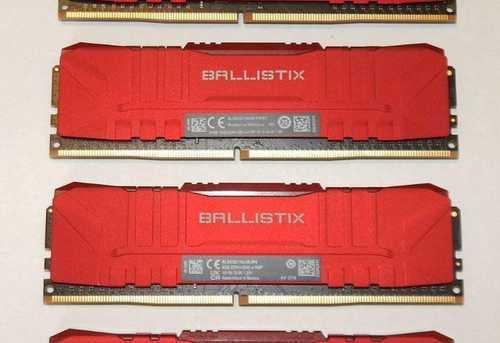 16Gb DDR4 Crucial Ballistix Red BL8G32C16U4R