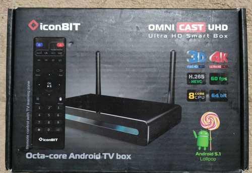 Мини пк 4K UHD Тв приставка Iconbit omnicast uhd