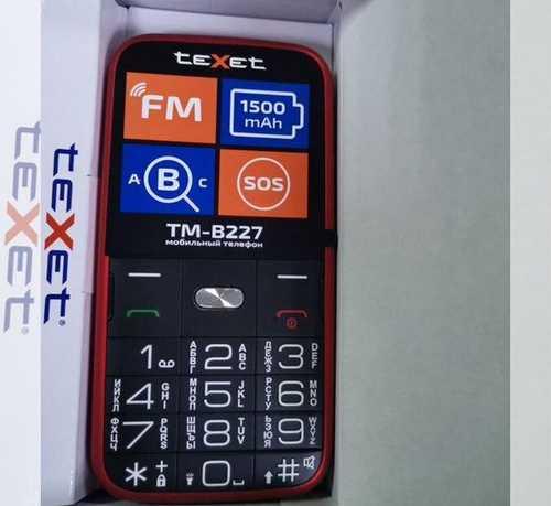 Мобильный телефон teXet TM-B 227 красный, после ре