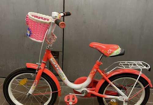 Велосипед детский для девочки 4-7 лет