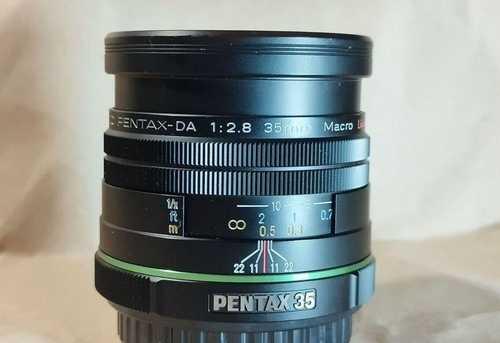 Объектив SMC Pentax da 35 mm f2.8 limited