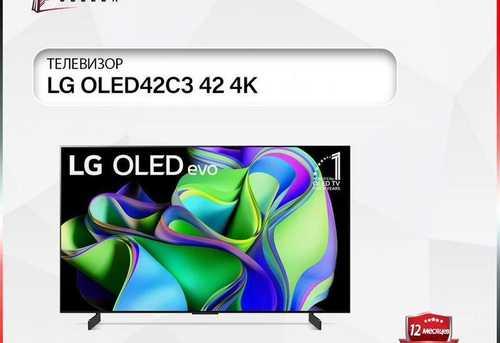 Телевизор LG oled42C3RLA 42" 4K UHD, черный