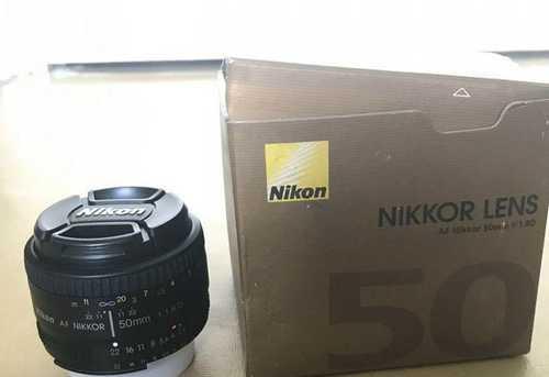 Объектив Nikon AF Nikkor 50mm 1:1.8 D