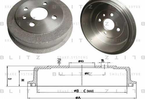 Blitz BT0148 Барабан тормозной chevrolet Lanos 05