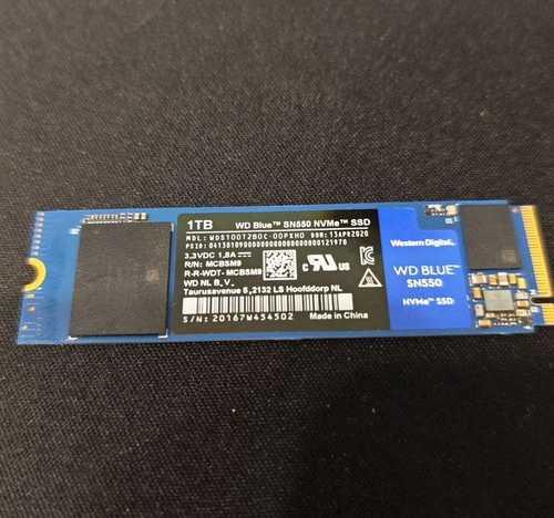 SSD WD Blue SN550 M.2 2280 1.0 Tb (WDS100T2B0C)