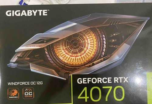 Видеокарта Gigabyte GF RTX 4070 Windforce 12GB