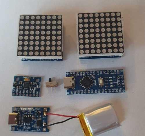 Комплект для сборки часов гайвера на Arduino