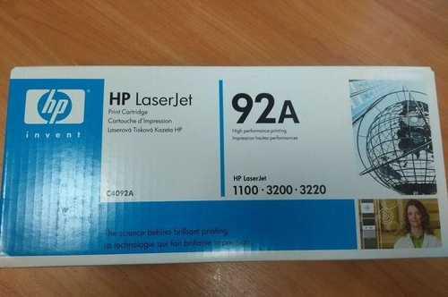 Новый оригинальный картридж HP 92A