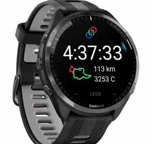 Умные часы Garmin forerunner 965 черные, темно-сер