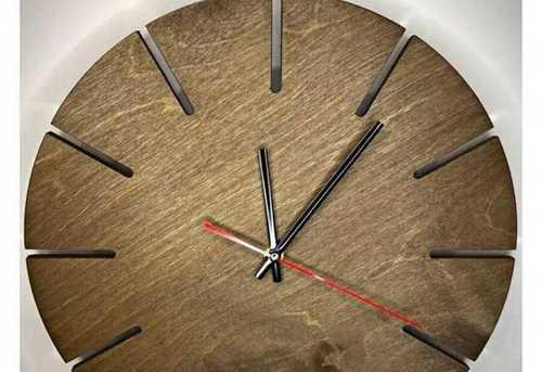 Часы настенные Новые деревянные лофт бесшумные