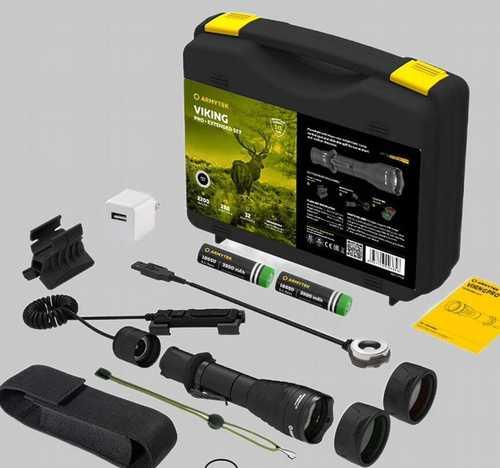 Фонарь Armytek Viking Pro Magnet USB Extended Set