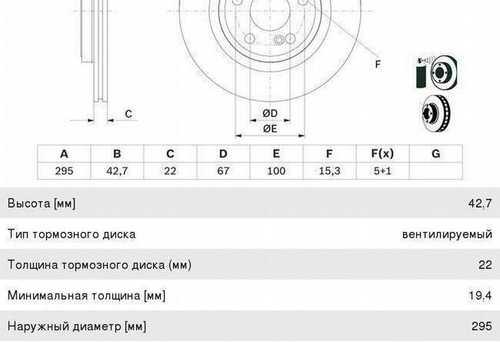 Диск тормозной mercedes CLA (C117) задний (1шт.) b