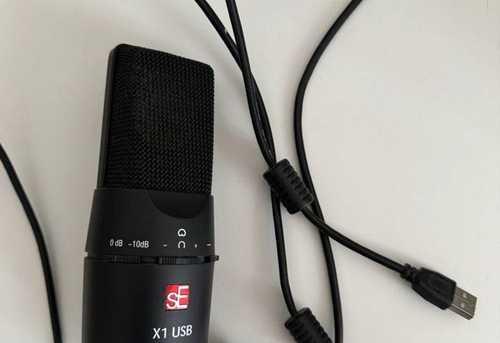 Конденсаторный вокальный USB микрофон SE X1