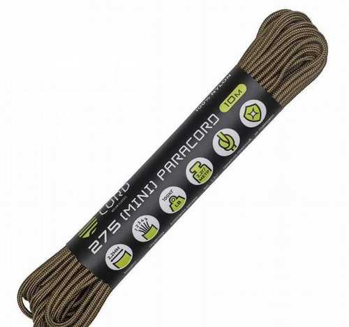 Шнур паракорд мини 275 Cord nylon 10м цвета на фот