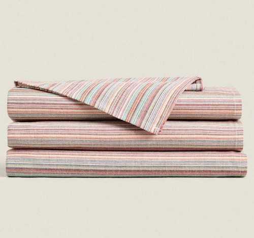 Zara home скатерть в полоску, хлопок 150х250 см