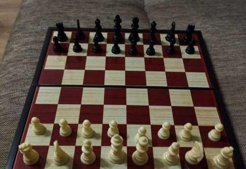Шахматы магнитные 3 в 1, шахматы, шашки, нарды
