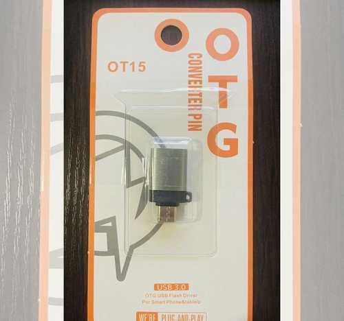 Переходник для флешки Otg с Usb на Usb Type c