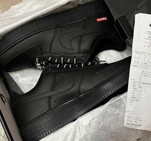 Nike Air force 1 supreme black