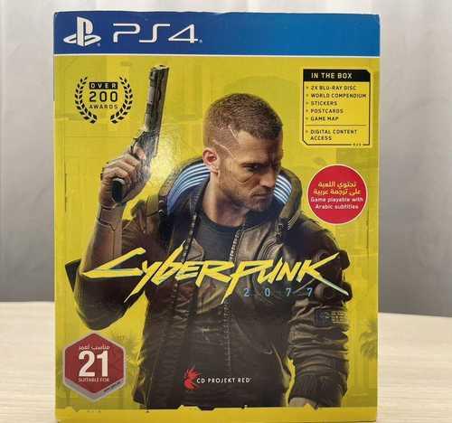 Cyberpunk 2077 ps4 диск steelbook