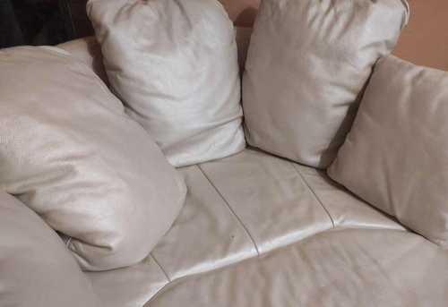 Кожаные подушки для дивана 5 шт