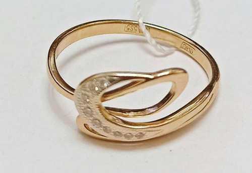 Золотое кольцо 585 пробы 17,5 размер