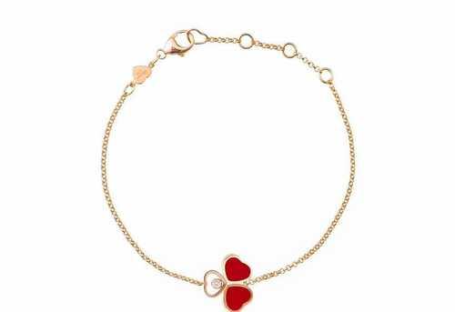 Браслет Chopard Happy Hearts Wings Red Carnelian 8