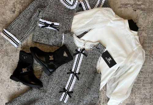 Костюм пиджак блузка сарафан Chanel