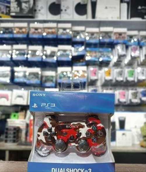 Новый Геймпад PS3 - красный камуфляж + 3 подарка