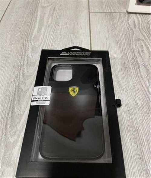 Защитный чехол Ferrari для iPhone 11 Pro, черный