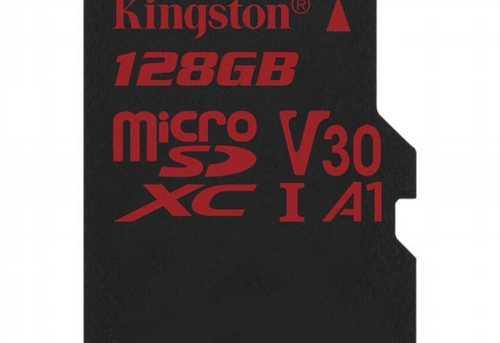 Новая микро SD карта kingston на 128 GB С адаптеро