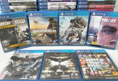 PS4 GTA V/ Tom Clancy's Ghost/ Batman/ Detroit