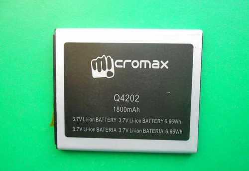 Аккумулятор для Micromax Q4202 Bolt Warrior 2