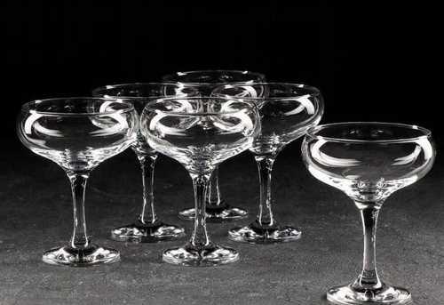 Набор стеклянных бокалов для шампанского Bistro
