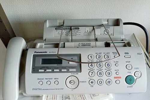 Телефон факс Panasonic KX-fp218ru на бумаге а4