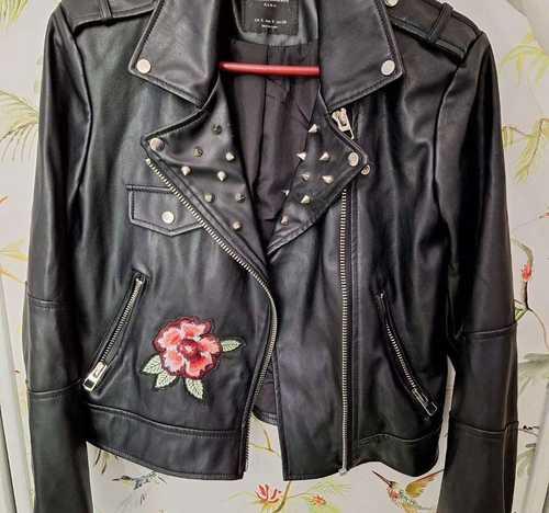 Кожаная куртка zara