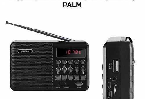 Радиоприёмник FM+, MP3 (USB/TF) palm черный